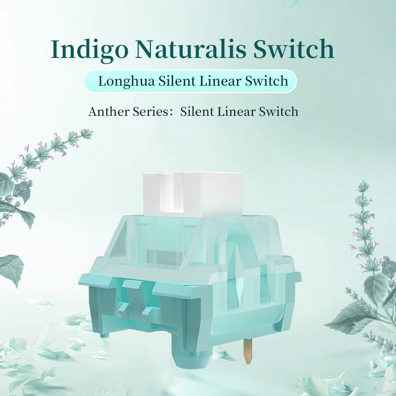 Kailh Longhua Anther Series Indigo Naturalis Silent Linear Switch MX C