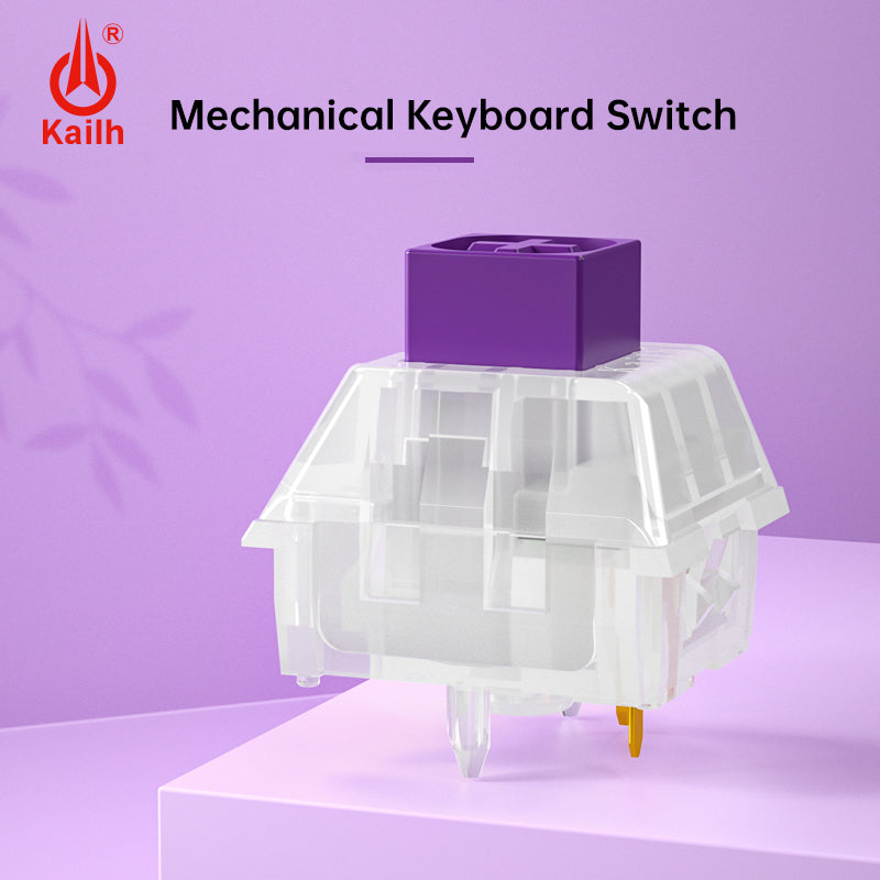 Kailh Crystal Royal Purple DIY Mechanical Keyboard Switches Dustproof