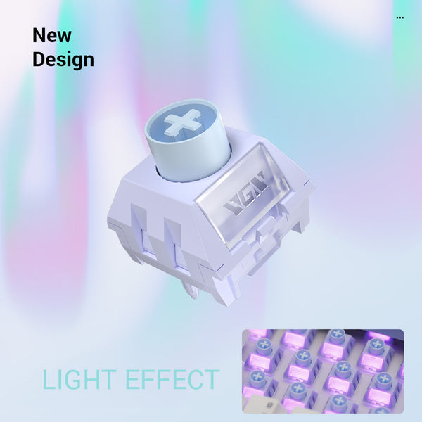 Kailh BOX Aurora Ice Cream Switch Pro: All-POM, Quick Actuation, Smoot