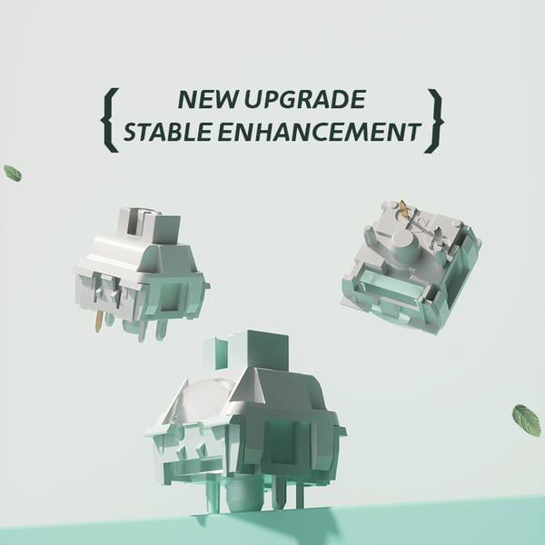 kailh cool mint v2 Switch Linear Quick Conduction Ice peak Silver Mech