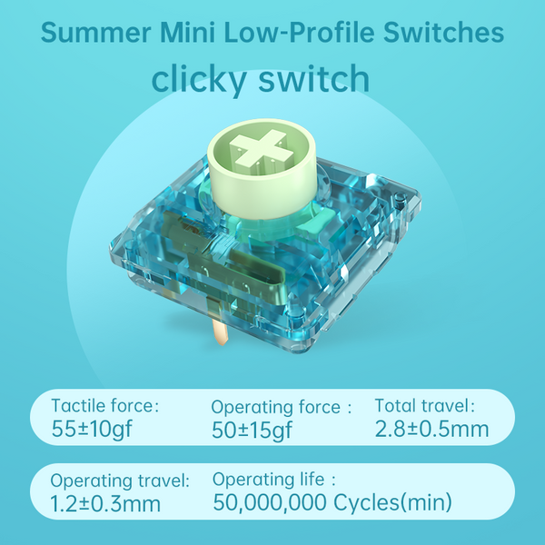 Kailh Four Seasons Series Mini Low-Profile Switches