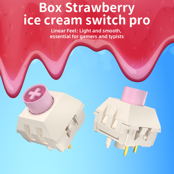 kailh box strawberry ice cream switch pro linear switch
